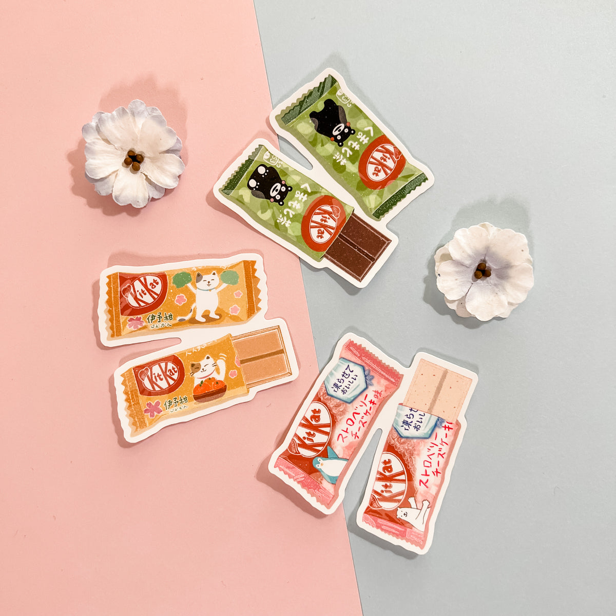 Japanese Kit-Kat Sticker Bundle – Kofuku Art Studio
