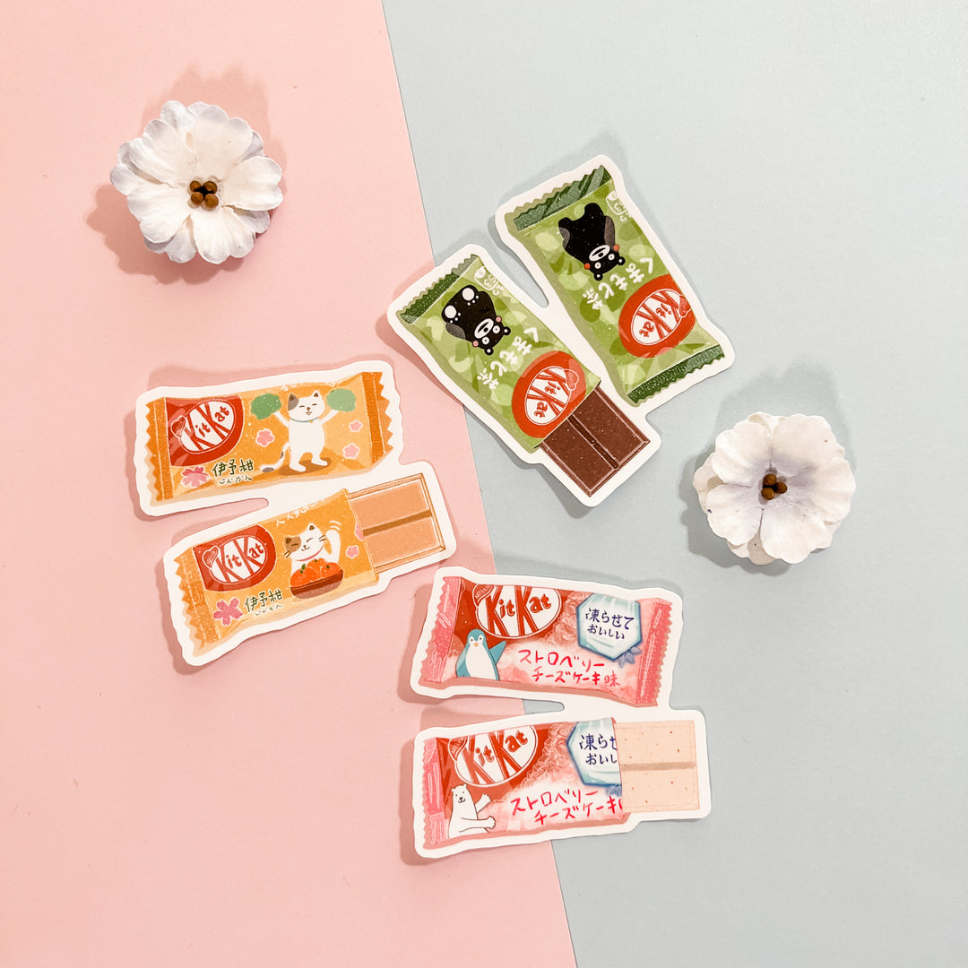 Japanese Kit-Kat Sticker Bundle – Kofuku Art Studio