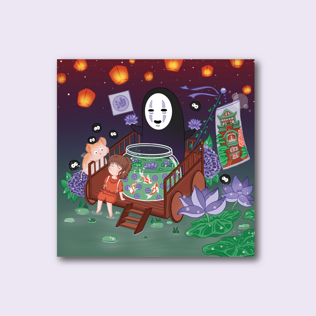 Studio Ghibli Spirited Away Art Print – Kofuku Art Studio