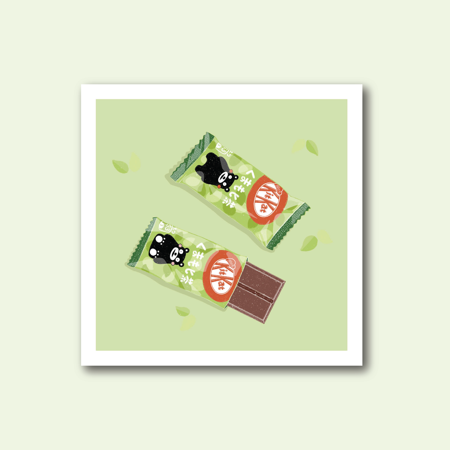 Matcha Kit-Kat Print – Kofuku Art Studio